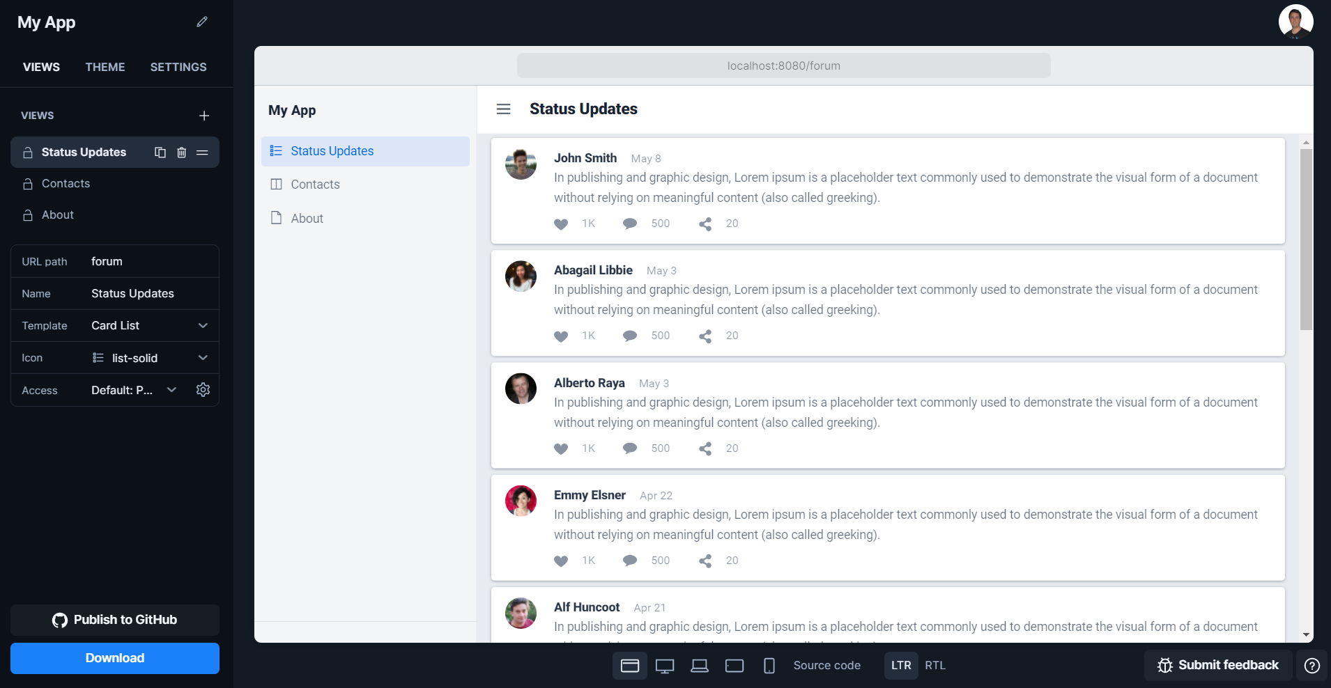 Using our AppLayout Addon in a Hilla Application - Flowing Code